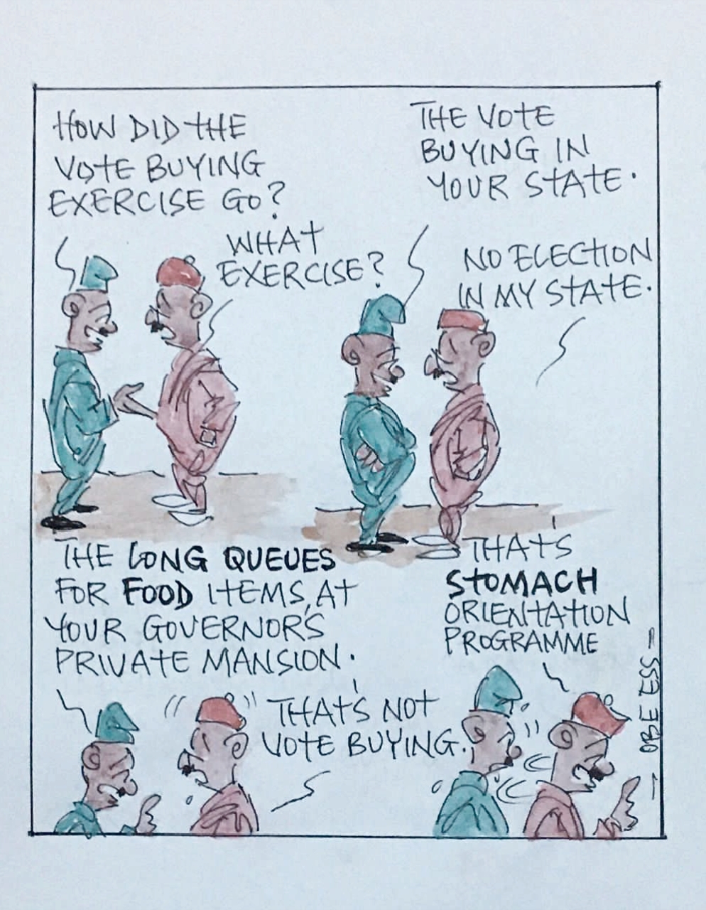 CARTOON OF THE DAY: Stomach orientation programme | TheNewsGuru